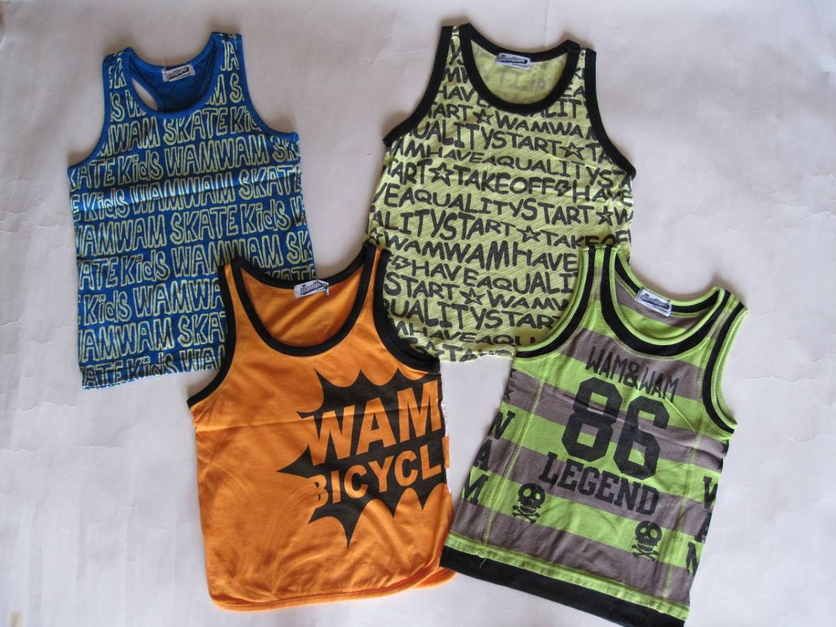 WAMWAM タンクトップ 4枚 130 検索／e.a.B SLAP SLIP RAD CUSTOM WASK ブルクロ(130（125～134cm）)｜売買されたオークション情報、yahoo ...