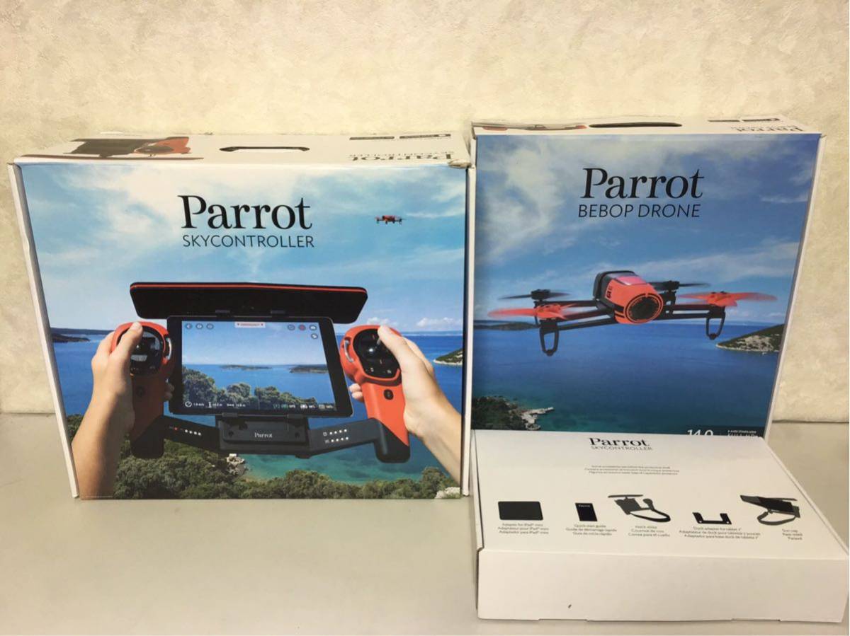 Parrot パロット BEBOP DRONE ドローン本体 SKYCONTROLLERセット バッテリー6本付き(完成品（エンジン）)｜売買されたオークション情報、yahooの商品情報を ...