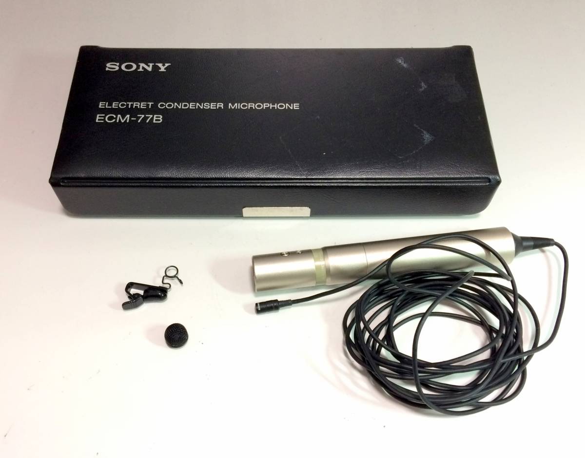 完動品 SONY ソニー ECM-77B 業務用 ピンマイク エレクトレットコンデンサーマイク(プロ用、業務用)｜売買されたオークション情報 ...