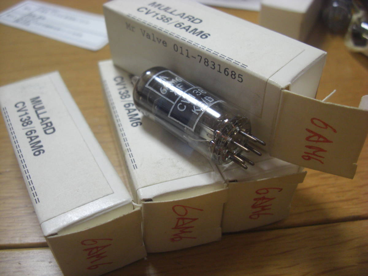 EF91 6AM6 /MULLARDの4本セット(真空管)｜売買されたオークション情報、yahooの商品情報をアーカイブ公開 - オークファン ...