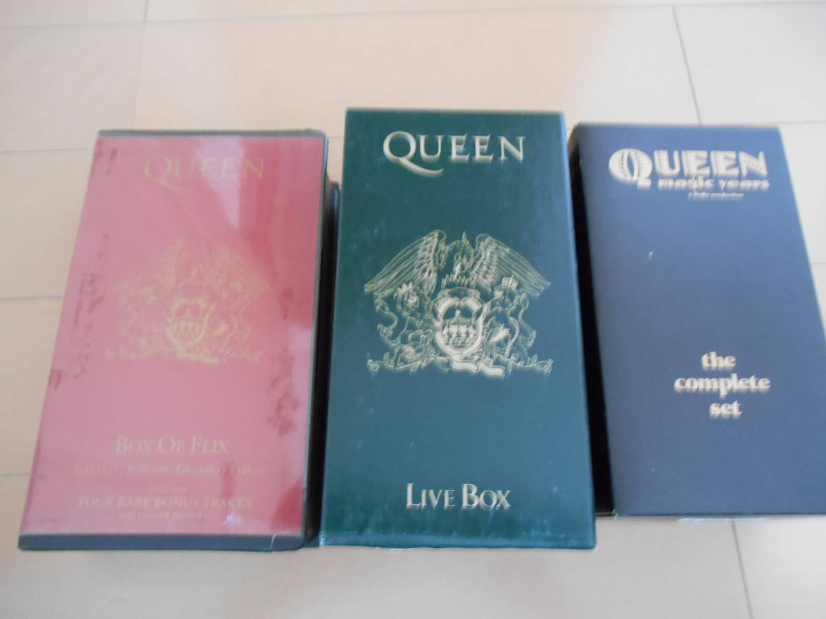 QUEEN/クイーン ビデオ BOXセット×3 8本 国内盤 Live Box Box Of Flix MAGIC YEARS THE ...