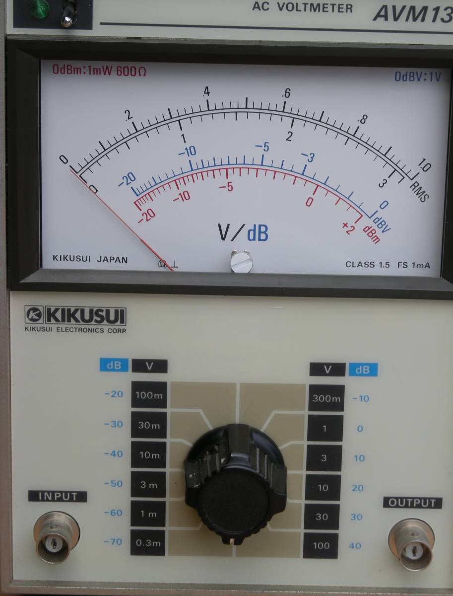 菊水 KIKUSUI AC VOLTMETER AVM13 交流電圧計 e(アマチュア無線)｜売買されたオークション情報、yahooの商品情報をアーカイブ公開 - オークファン（aucfan.com）