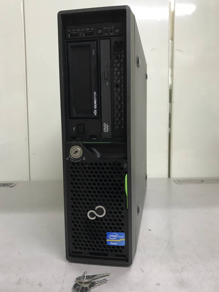 FUJITSU PRIMERGY TX120 S3 QC/Xeon E3-1220 3.10Ghz 4コア/仮想4コア/RAM:4G 難あり ...