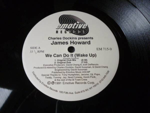 CHARLES DOCKINS PRESENTS JAMES HOWARD / WE CAN DO IT WAKE UP エレガント シンセ ...