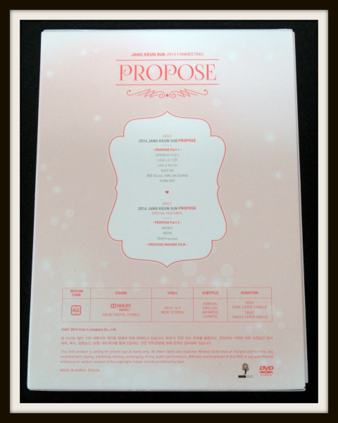 チャン グンソク 2014 FANMEETING PROPOSE DVD/JANG KEUN SUK 08(その他)｜売買されたオークション情報、yahooの商品情報をアーカイブ公開 ...
