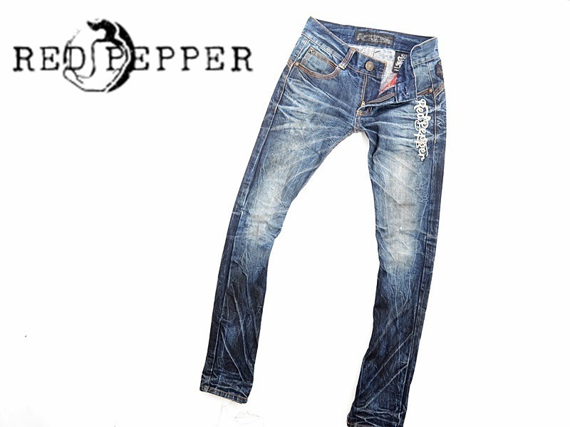 A99 良品 REDPEPPER レッドペッパー 刺繍 デニム パンツ ジーパン サイズ28(男性用)｜売買されたオークション情報、yahooの商品情報をアーカイブ公開 - オークファン ...