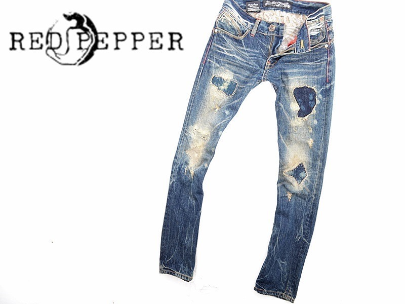 A100 良品 REDPEPPER レッドペッパー 刺繍 デニム パンツ ジーパン サイズ30(男性用)｜売買されたオークション情報、yahooの商品情報をアーカイブ公開 - オークファン ...
