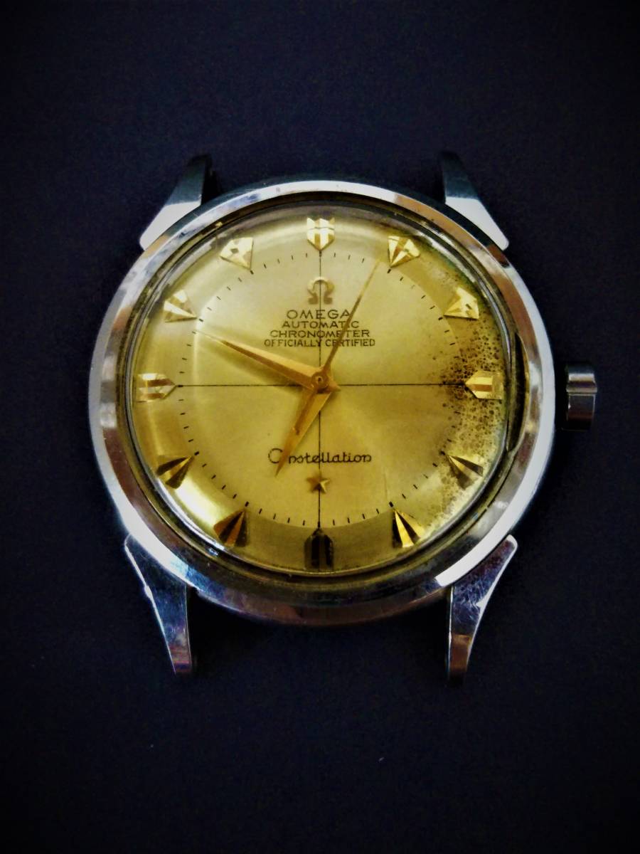 Ω OMEGA Constellation CHRONOMETER OFFICIALLY CERTIFIDE オメガ コンステレーション クロノメーター 17石 ハーフローター ...