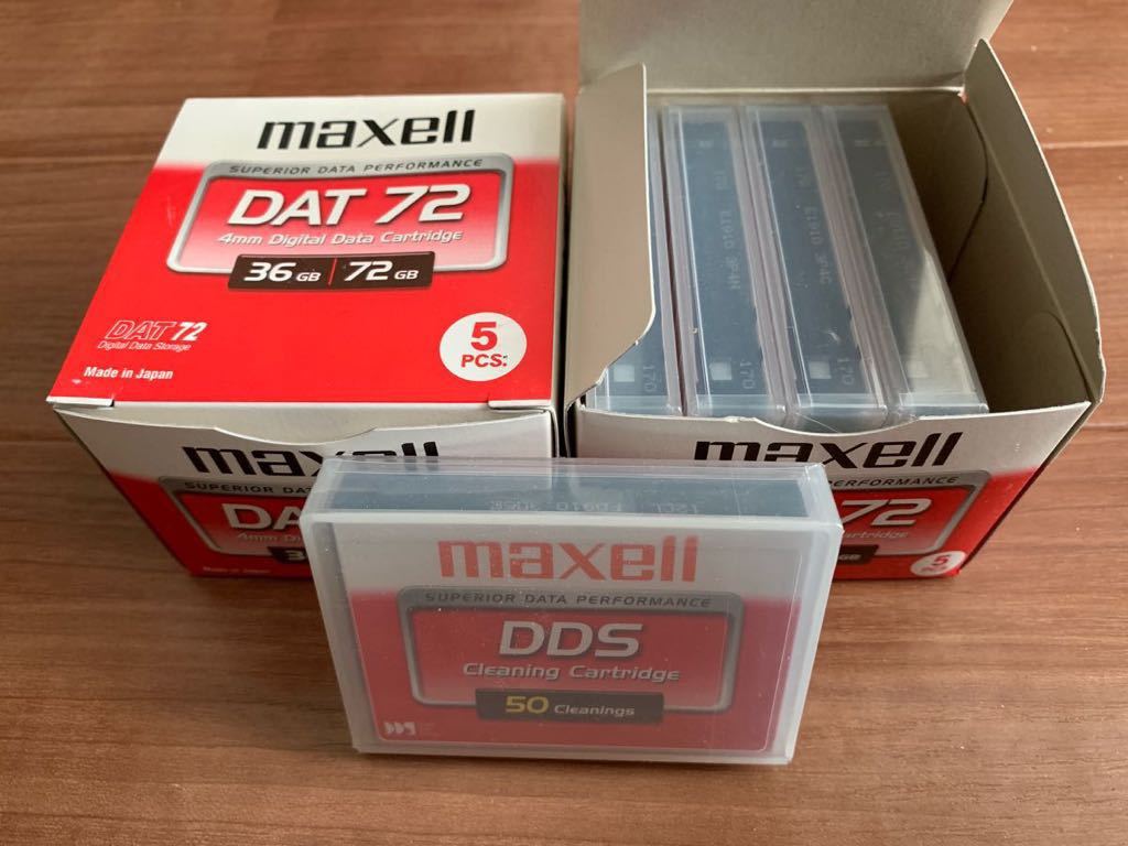 maxell DAT 72 データカートリッジ 36GB/72GB × 9本＋クリーニングカートリッジ(DAT)｜売買されたオークション情報 ...