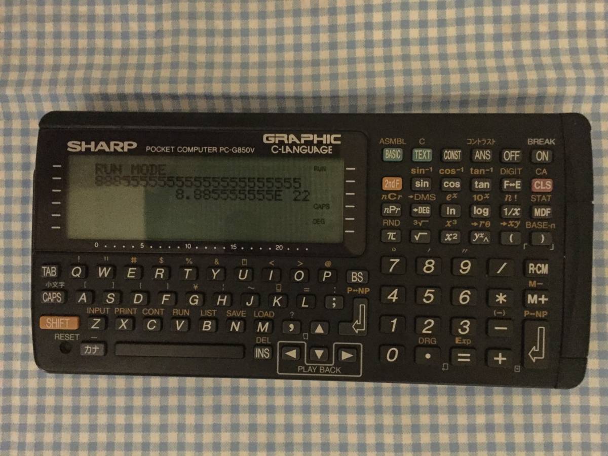 SHARP POCKET COMPUTER PC-G850V を出品いたします(ポケットコンピュータ)｜売買されたオークション情報、yahooの商品情報をアーカイブ公開 - オークファン ...