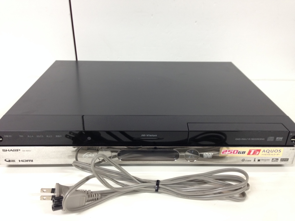 SHARP HDD/DVDレコーダー DV-AR12 2005年製 難あり 190329OJR0326-00100-Y273-01000(HDD内蔵)｜売買されたオークション情報、yahooの ...