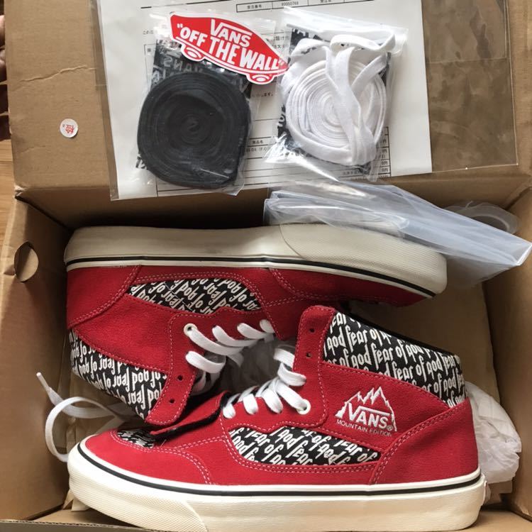 vans fog mountain edition 35 dx 28 us10 付属品完備 fear of god old school ...