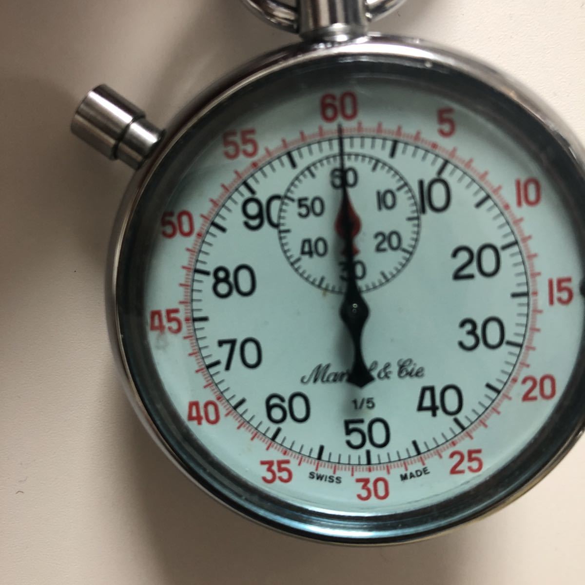 ヴィンテージ VINTAGE MARCEL & CIE 1/5 POCKET TIMER SWISS MADE STOPWATCH ...