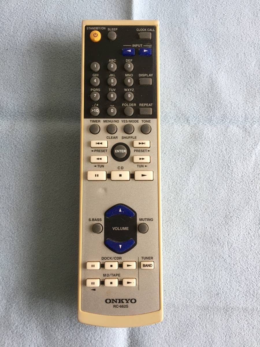 オンキョー 純正 リモコン ONKYO RC-662S(リモコン)｜売買されたオークション情報、yahooの商品情報をアーカイブ公開 ...
