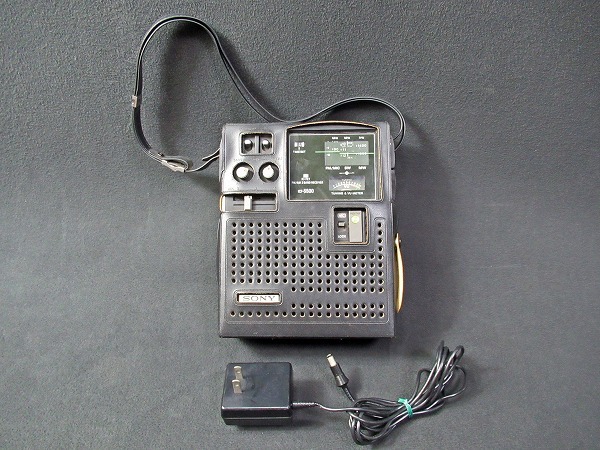 C72 SONY ソニー スカイセンサー ICF-5500 昭和トランジスタラジオ ACアダプタ 皮ケース付(アンティーク)｜売買された ...