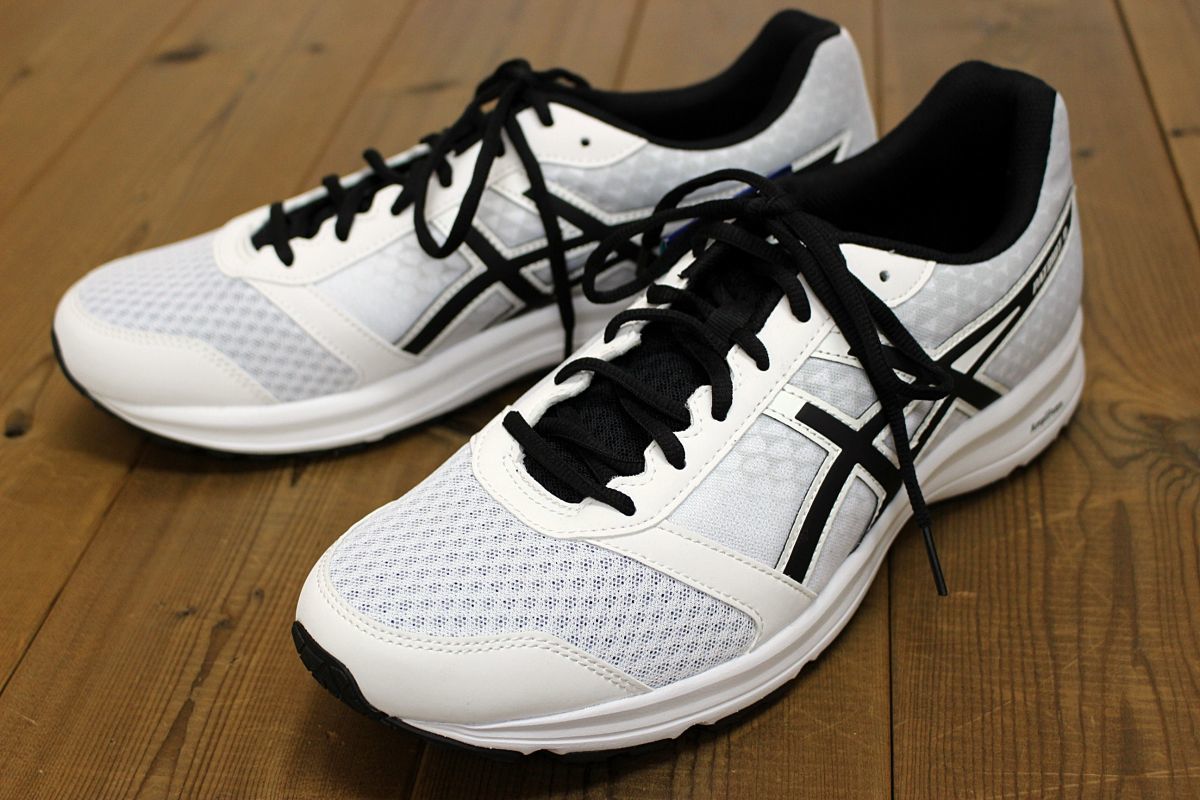 アシックス asics メンズ PATRIOT9 軽量 ランニング シューズ スニーカー 靴 白灰黒 T823N-WHT-290 十 QWER ...