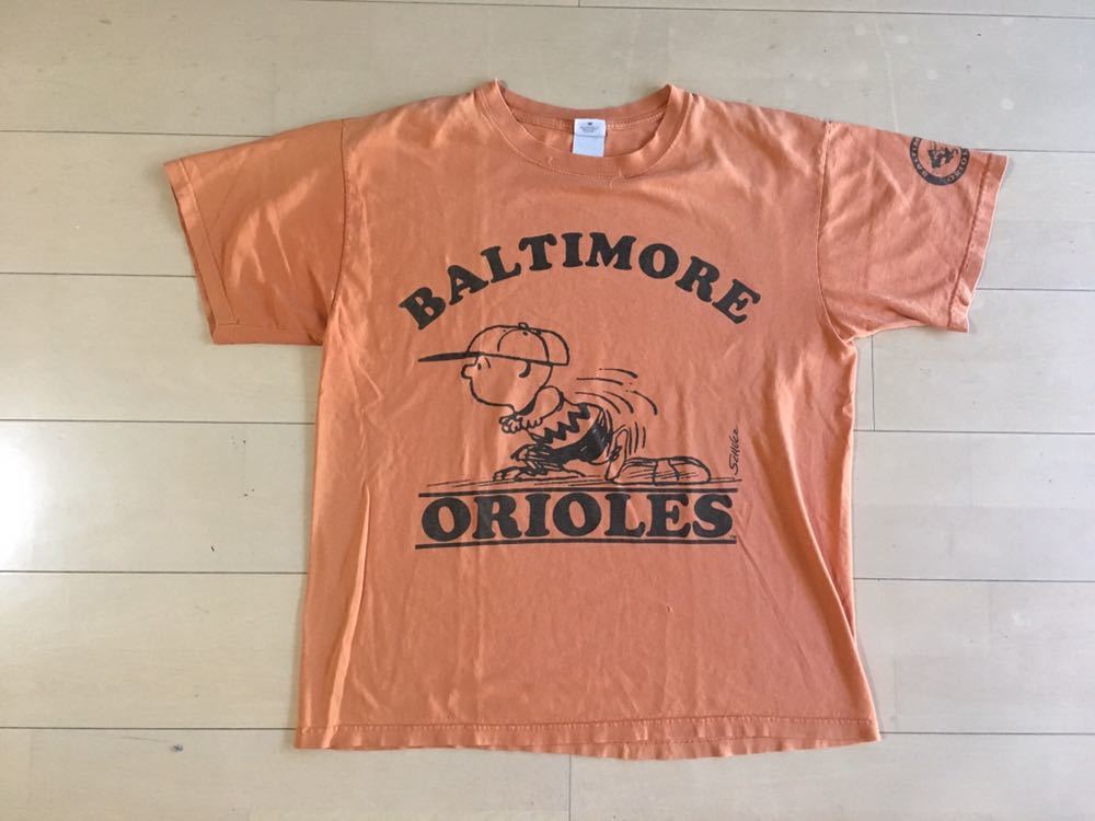 backdropバックドロップスヌーピーチャーリーブラウンオリオールズ別注vintageヴィンテージビンテージ復刻TシャツM PEANUTSピーナッツ(イラスト、キャラクター)｜売買された ...