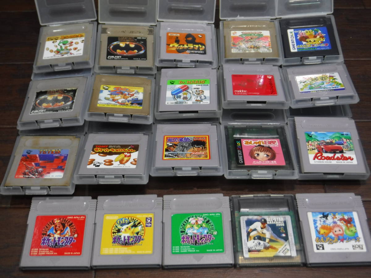b744 任天堂 ゲームボーイ GB ソフト ポケットキョロちゃん/ヨッシーのクッキー/ポケットモンスター/もんすたあレース 他 まとめて20点(タイトル)｜売買されたオークション情報 ...