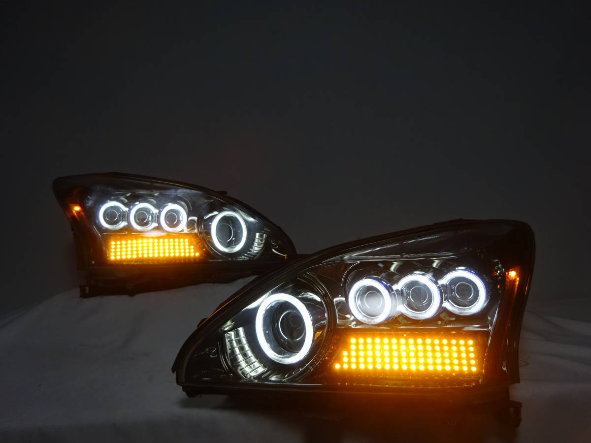 ハリアー 30 CCFL イカリング 流れる リレー対応 ヘッドライト ヘッドランプ LS600 プロジェクター ワンオフ 加工品 カスタム USDM 北米(ヘッドライト)｜売買された ...