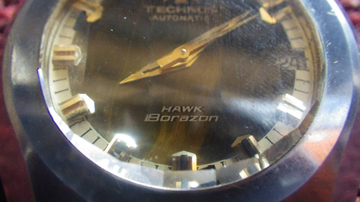 TECHNOS/テクノス HAWK Borazon AUTOMATIC ホークボラゾン 自動巻(テクノス)｜売買されたオークション情報、yahooの商品情報をアーカイブ公開 - オークファン ...