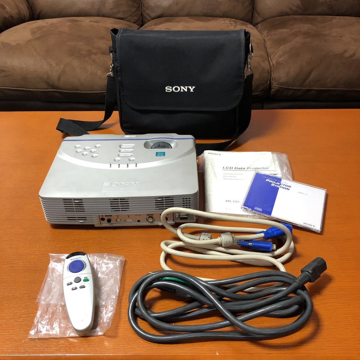 SONY ソニー VPL-CS1 LCD DATA PROJECTOR プロジェクター 本体 専用保存バッグ 品(本体)｜売買された ...