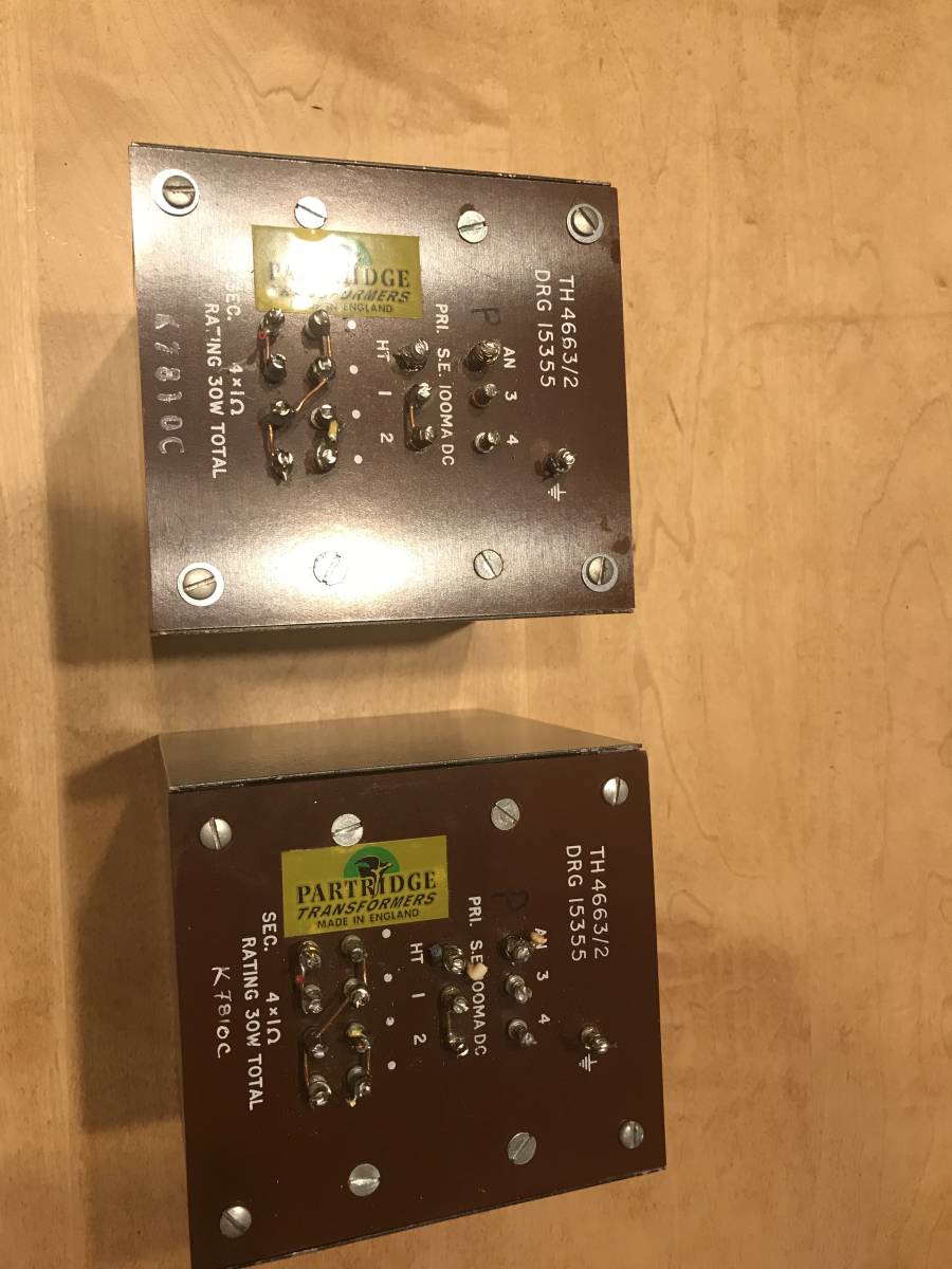 パートリッジ TH-4663/2 シングル用アウトプットトランス ペア Partridge England(パーツ、部品)｜売買された ...