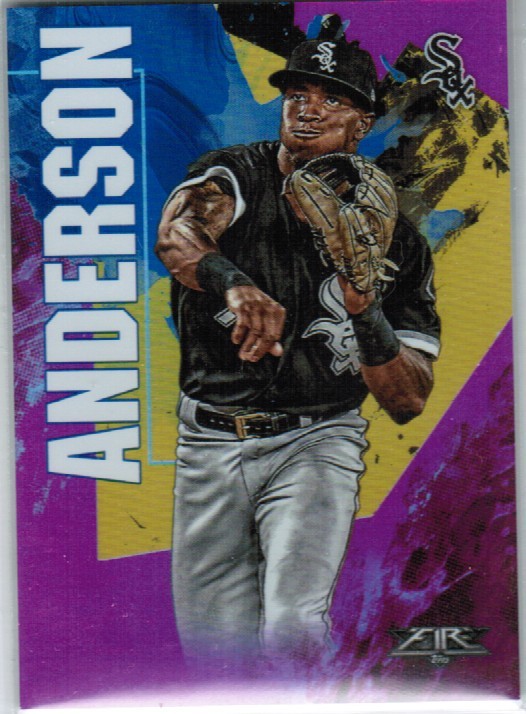 Topps2019 Fire Baseball 101 Tim Anderson Magenta PARALLEL ティム アンダーソン ...