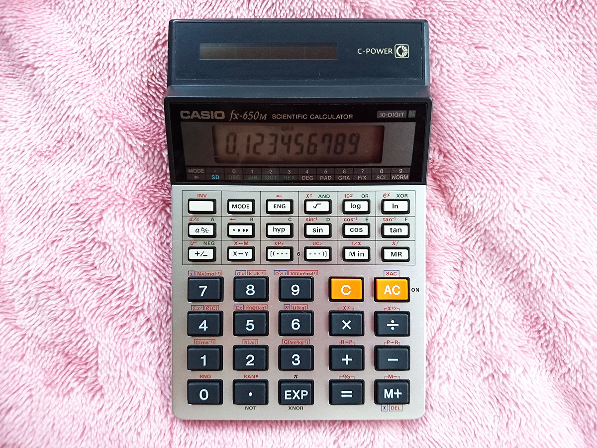 超 CASIO FX-650M 関数電卓 電卓 ポケットコンピューター ポケットコンピュータ ポケコン 経理 CAD 昭和レトロ レトロ電卓 ...
