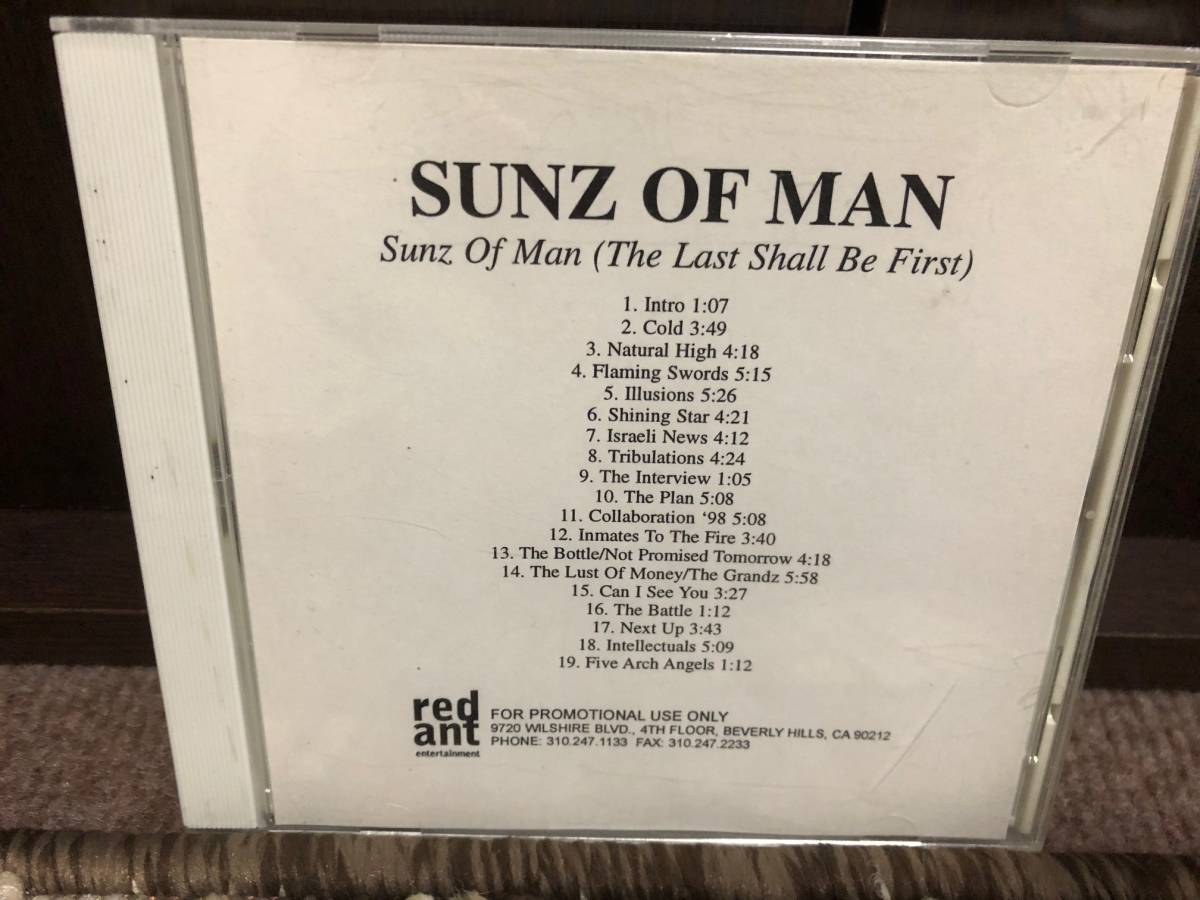レア盤 SUNZ OF MAN LAST SHALL BE FIRST WU-TANG CLAN/REAKWON/RZA/GHOSTFACE ...