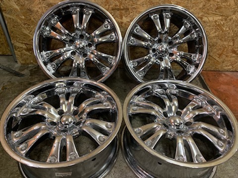 MKW MK-9 18インチ8.5J5HPCD114.3+10 社外ホイール 4本 メッキホイール VHG17(5穴)｜売買されたオークション ...