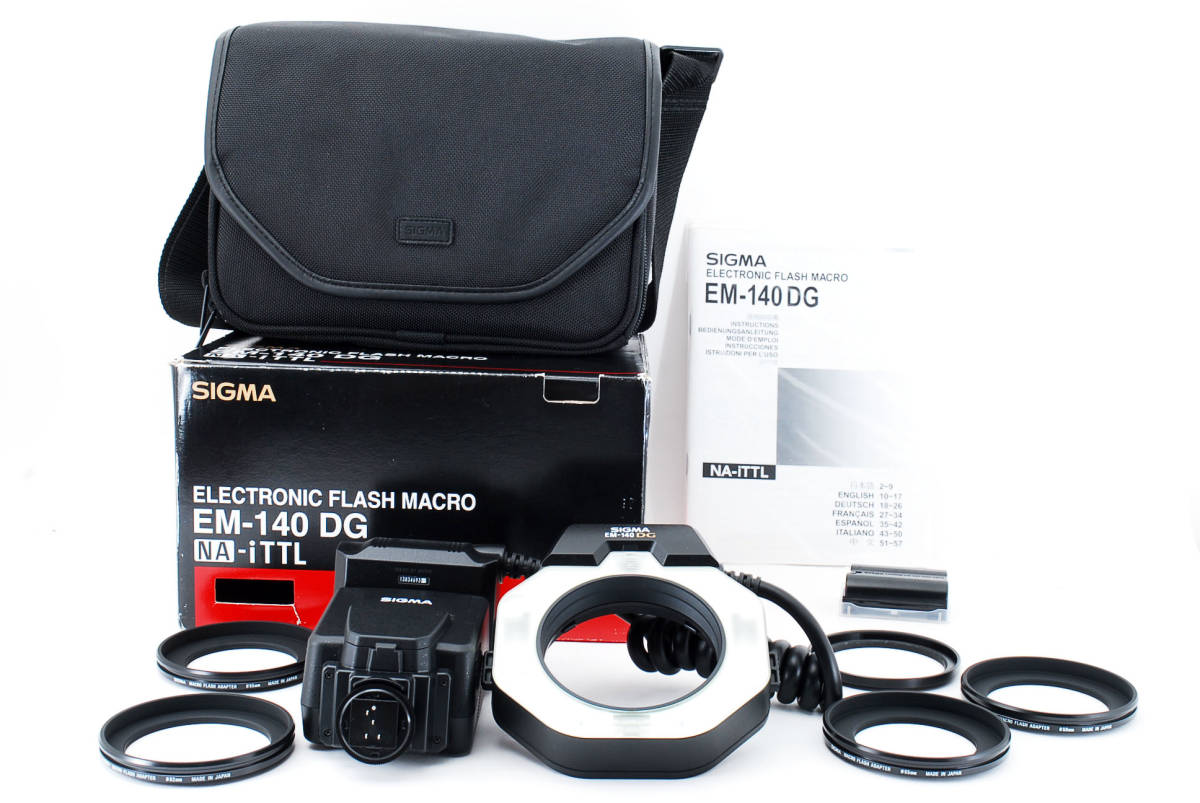 A 極上品 SIGMA シグマ ELECTRONIC FLASH MACRO EM-140 DG NA-iTTL #1390 安心の1年間返品 ...