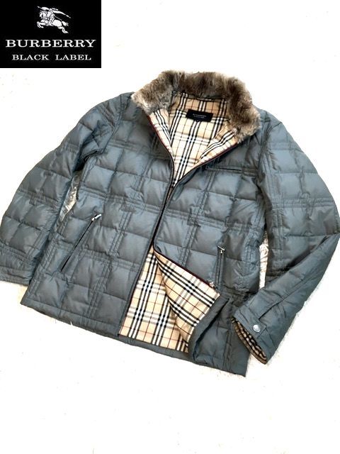 バーバリー ブラックレーベル ラビットファー付きキルティングダウンジャケット モスグリーンM BURBERRY No.7(ジャケット、上着)｜売買されたオークション情報、yahooの商品情報を ...