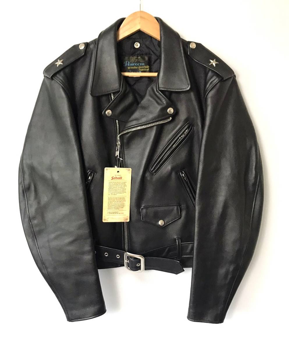 H 超 70'S復刻 USA製 正規品 Schott 613NS ショット レザー ワンスター ダブルライダースジャケット レプリカ 黒 42(ライダースジャケット)｜売買されたオークション ...