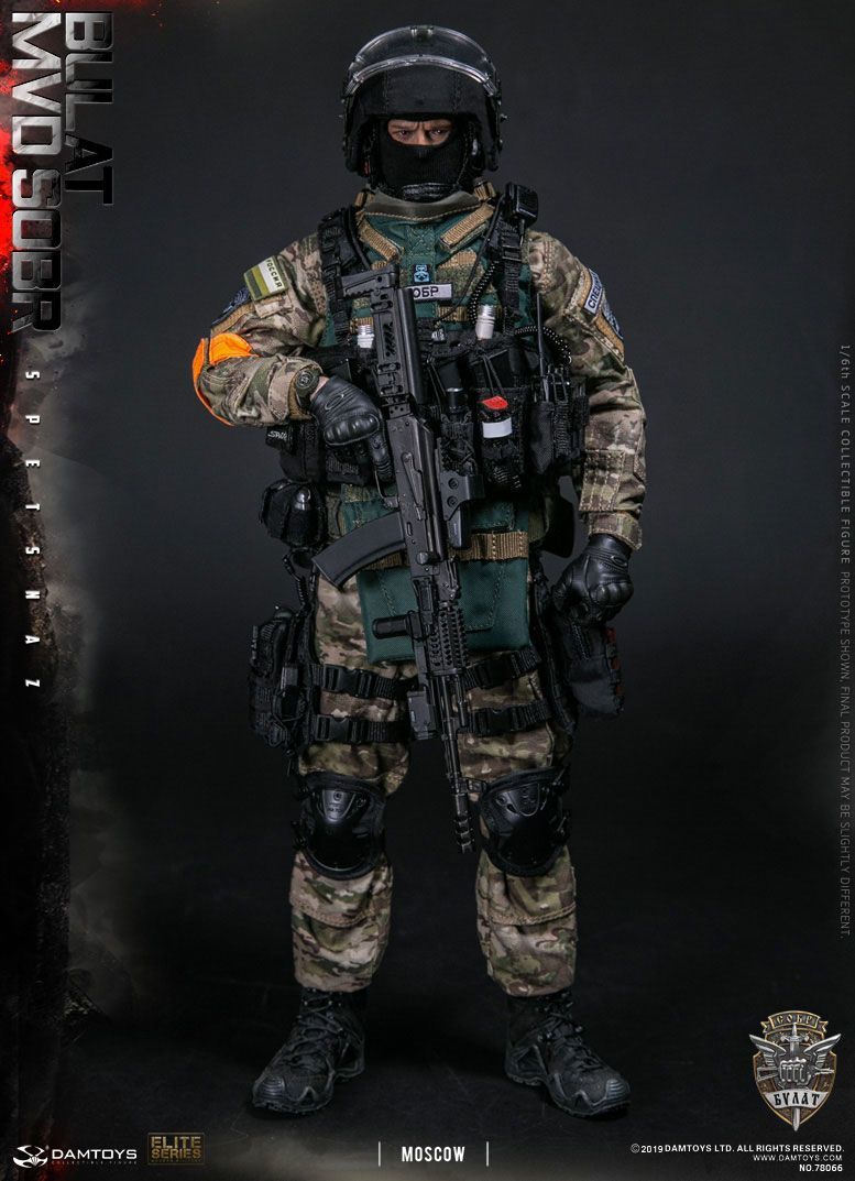 1/6 DAMTOYS 78066 ロシア特殊部隊 スペツナズ MVD SOBR - BULAT モスクワ アクションフィギュア(G.I ...