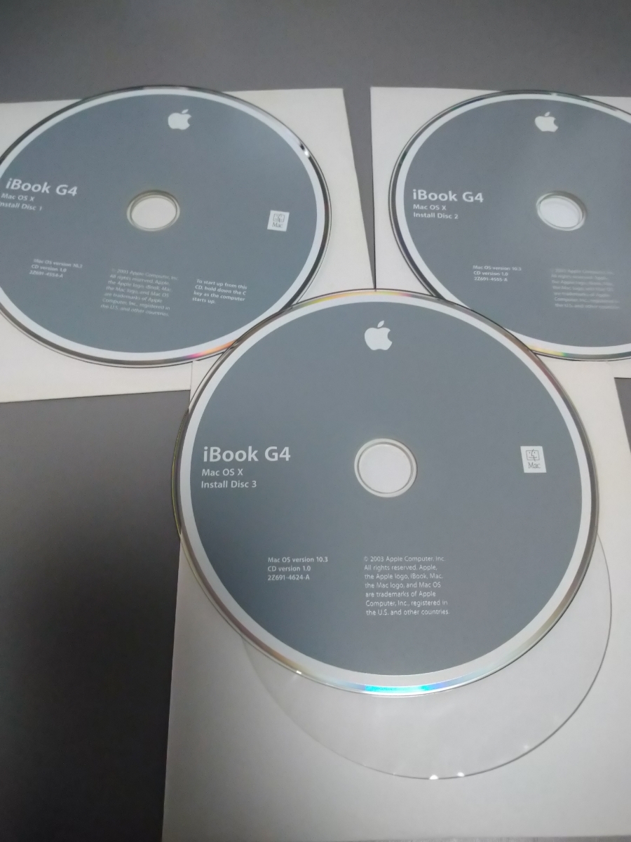 iBook G4 システムディスク J603-4142-A レターパックプラス発送 Mac OS Ⅹ install Disk ...
