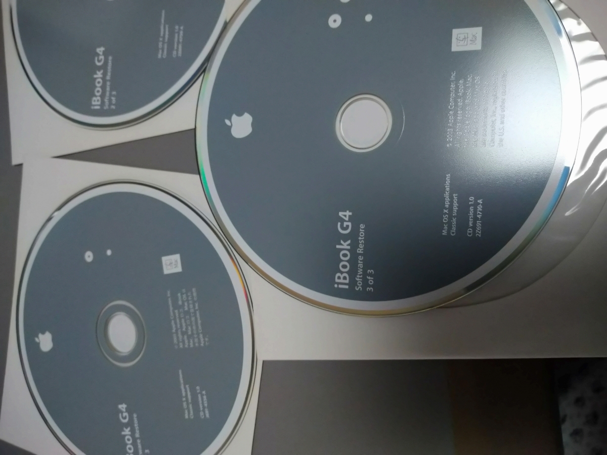 iBook G4 システムディスク J603-4142-A レターパックプラス発送 Mac OS Ⅹ install Disk ...