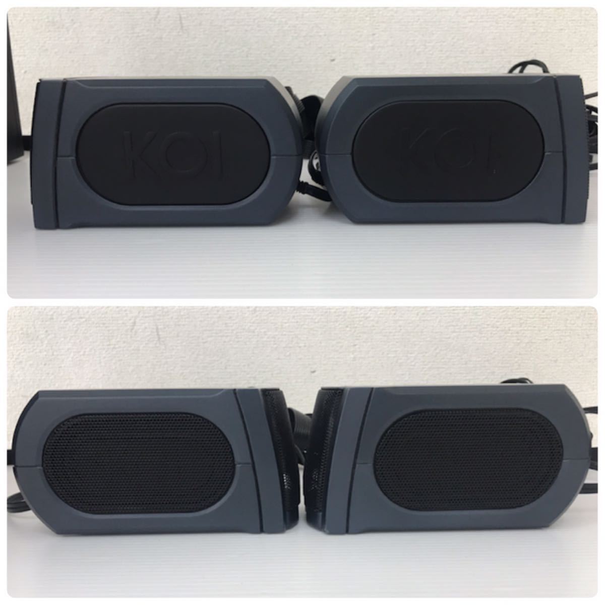 R103102 KOI Tiger type 2a Powered Speaker System アンプ KTG2 / スピーカー KS-TG2 / ウーファー KWTG 10 通電OK ...