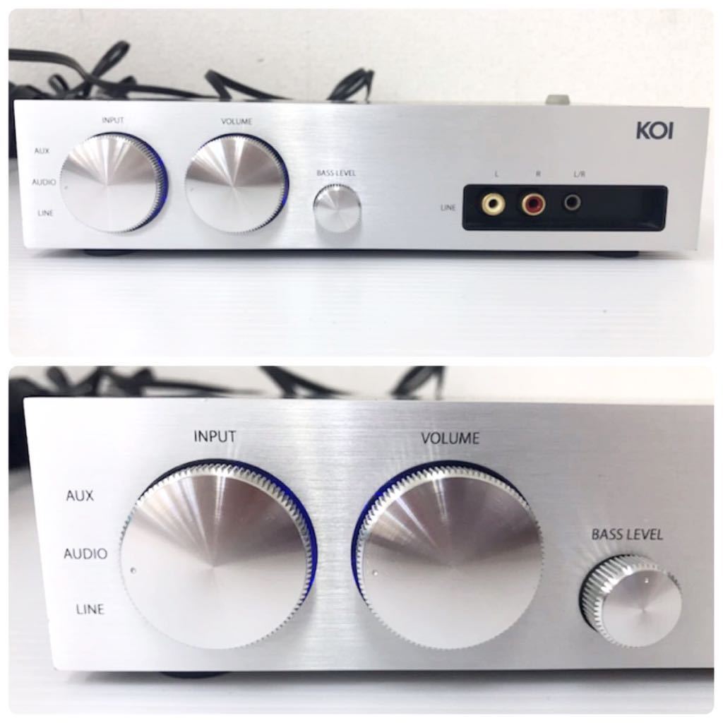 R103102 KOI Tiger type 2a Powered Speaker System アンプ KTG2 / スピーカー KS-TG2 / ウーファー KWTG 10 通電OK ...