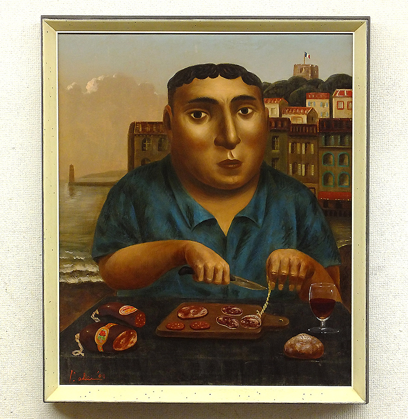 GLC 筧本生 サラミと男 油彩20号 日動画廊主力画家 在仏巨匠 大型逸品(人物画)｜売買されたオークション情報、yahooの商品情報をアーカイブ公開 - オークファン（aucfan.com）