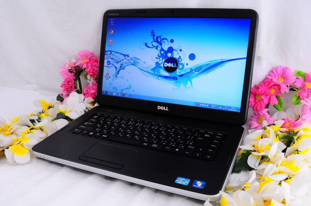 良品 DELL VOSTRO 1550 定番のWin7 快適i3 2350M 大容量320GB メモリ4GB 快適 DVD作成 無線 Wi ...