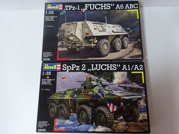 送M 1円 未組立 1/35 Revell TPz-1 FUCHS A6 ABC SpPz 2 LUCHS A1/A2 2箱セット 装甲車 ...