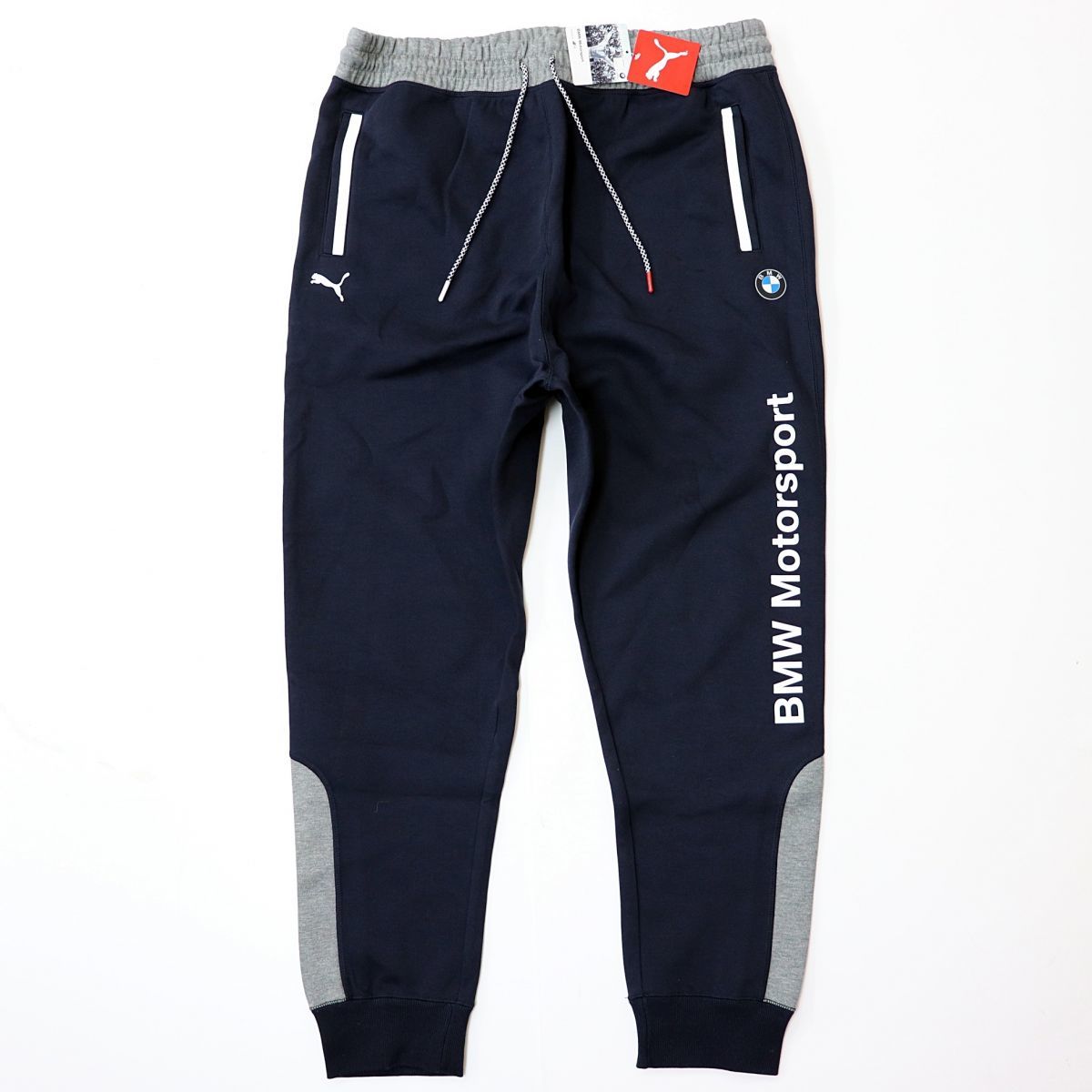 プーマ PUMA メンズ BMW モータースポーツ ロゴ入り スウェット ロングパンツ 紺 ネイビー XLサイズ 573346-01-XL 四 ...