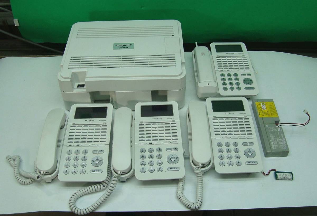 み HITACHI 日立 integral-F 主装置 電話機ET-36Si-SDWx3台 ET36SiDHCLx1台 セット 1週間返品保証 ...