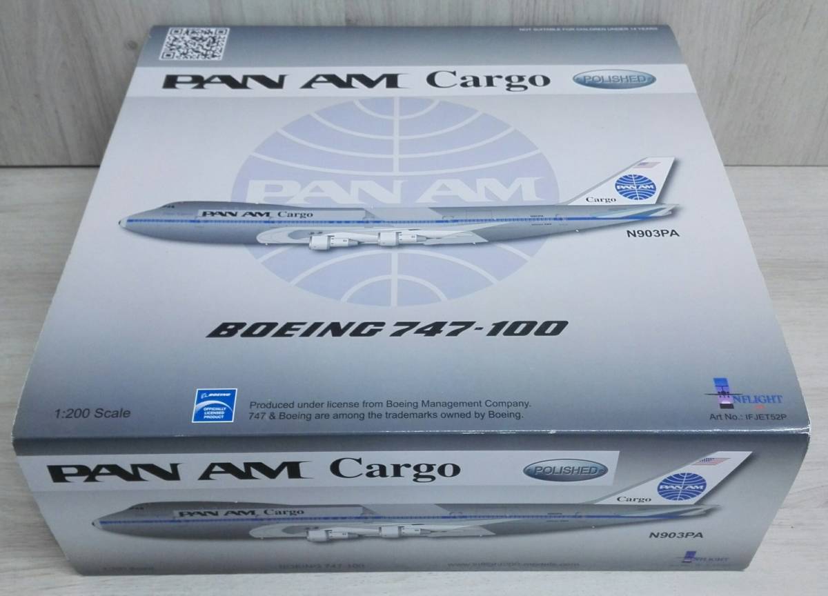 INFLIGHT200 PAN AM Cargo POLISHED BOEING 747-100 Reg.N903PA Art No ...