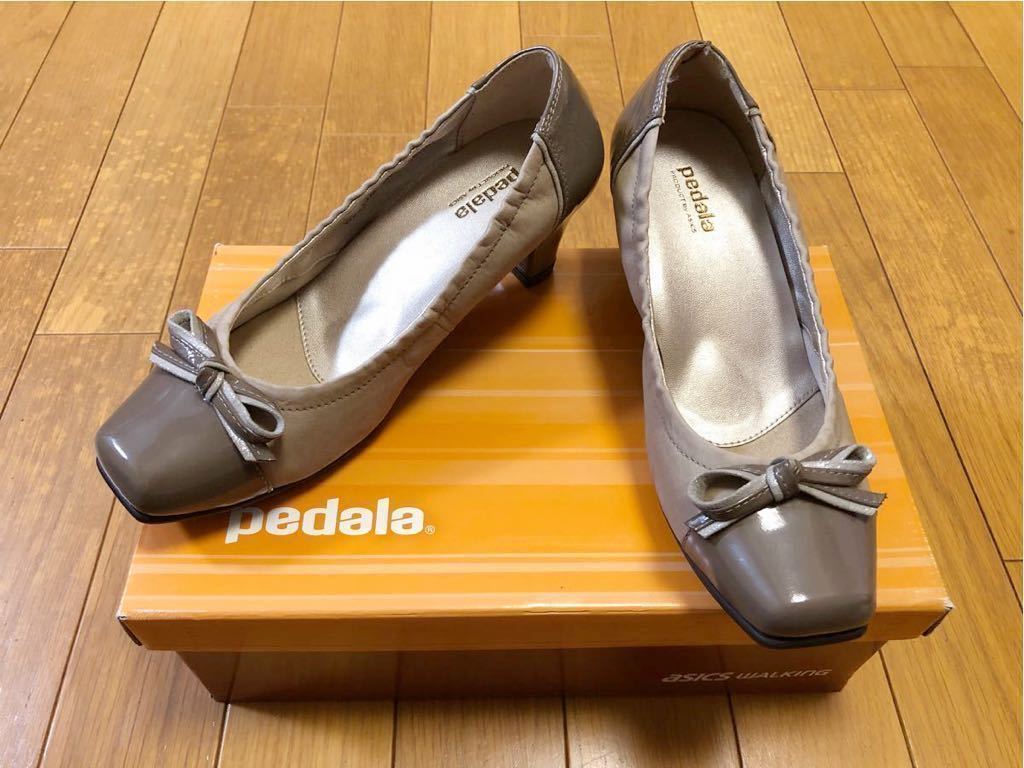 asics pedala 3Eレザー×エナメル リボンパンプス 22cm 定価24 200円 Nグレーベージュ 天然皮革 ペダラ アシックス 654m(ベージュ系)｜売買されたオークション情報 ...
