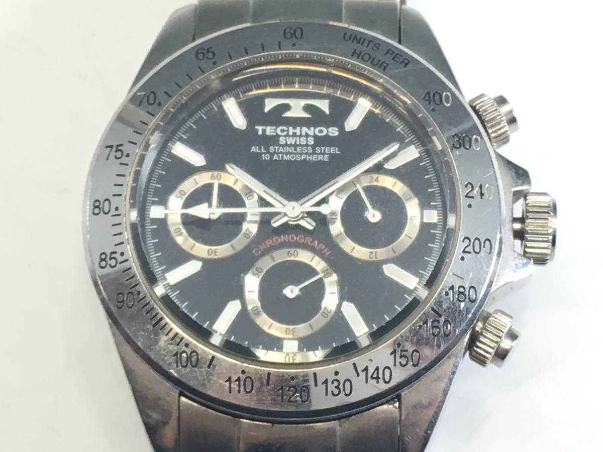 j-215 TECHNOS/テクノス クロノグラフ クォーツ 腕時計 TGM615(テクノス)｜売買されたオークション情報、yahooの商品情報をアーカイブ公開 - オークファン（aucfan ...