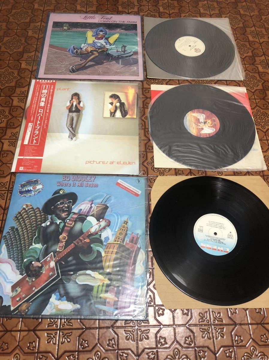 rock LP レコード little feat Robert plant bo diddley led zeppelin relax ian ...