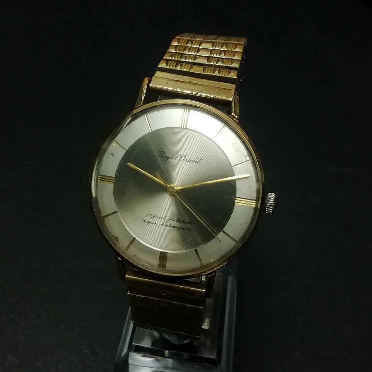 Royal ORIENT ロイヤルオリエント 17石 アンチショック 手巻き T4501 変わり文字盤 メンズ腕時計(オリエント)｜売買された ...