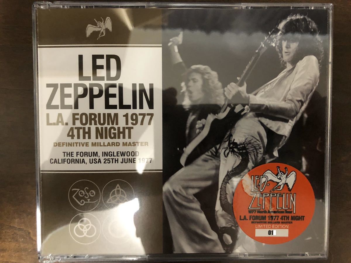 L.A. FORUM 1977 4TH NIGHT: DEFINITIVE MILLARD MASTER 3CD 6-25-1977 Led ...