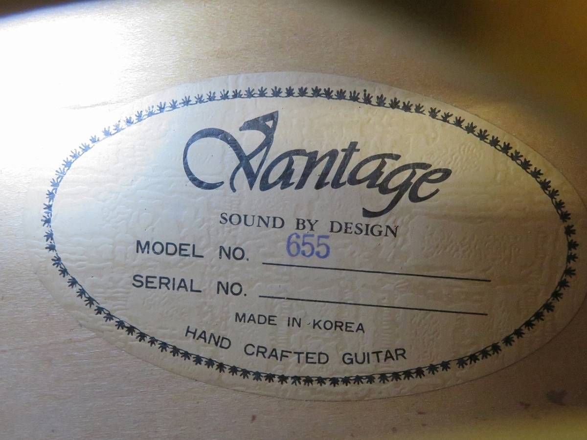 Vantage/ヴァンテージ 655.N フルアコ 323 フルアコースティックギター 検 エレアコ(その他)｜売買されたオークション情報 ...